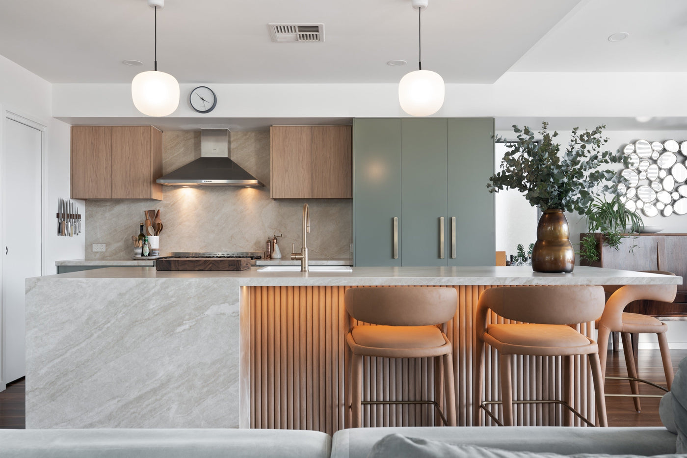 Taj Mahal Porcelain Benchtop and Splashback in Brisbane Kitchen – Story ...